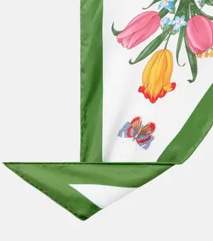 Gucci Flora Silk Twill Scarf - Multicoloured