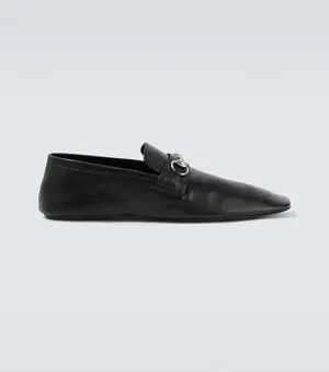 Gucci Horsebit Leather Loafers - Black