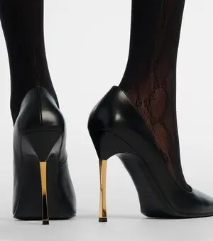 Gucci Bombshell 120 Leather Pumps