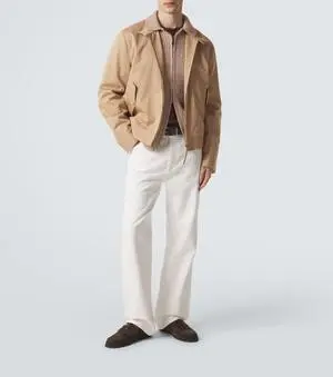 TOD'S Cotton Mouline Zip-up Cardigan