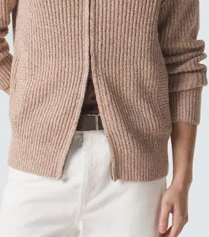 TOD'S Cotton Mouline Zip-up Cardigan