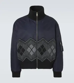 Loewe Argyle Technical Twill Jacket