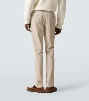 Canali Cotton Straight Chinos - Beige