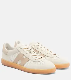 Hogan Suede And Fabric Sneakers