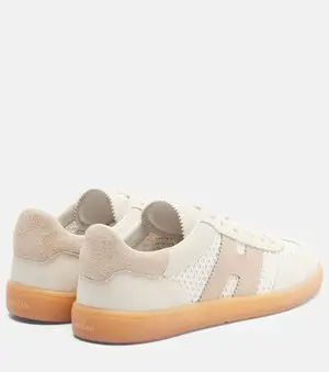 Hogan Suede And Fabric Sneakers