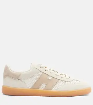 Hogan Suede And Fabric Sneakers