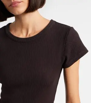 Citizens Of Humanity Nello Ribbed-knit T-shirt - Brown