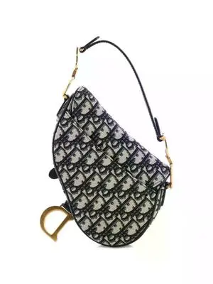Dior Saddle Handbag Oblique Canvas Mini Shoulder Bag - Blue
