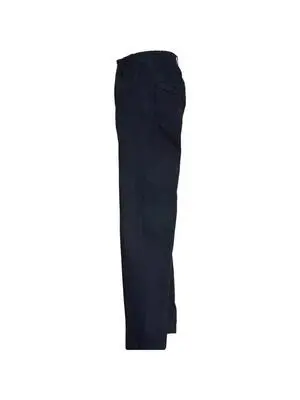 C.P. COMPANY Button Zip Trousers - Blue