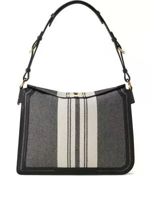LANVIN Compagnon Striped Shoulder Bag