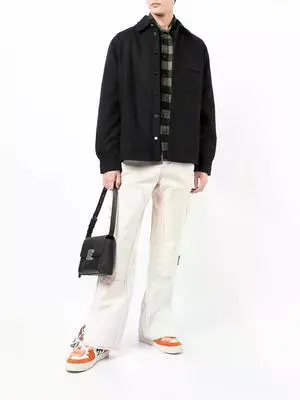 Off-White Long-sleeve Shirt Jacket - Black