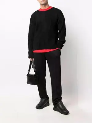 Off-White Diag Stripe Round Neck Jumper