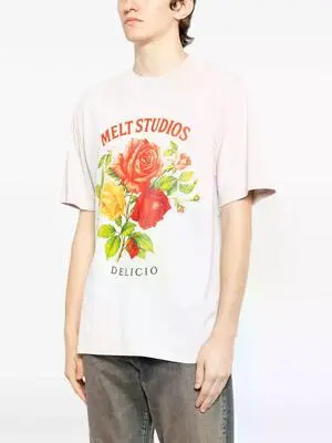 MELT Floral Print T-shirt - Pink