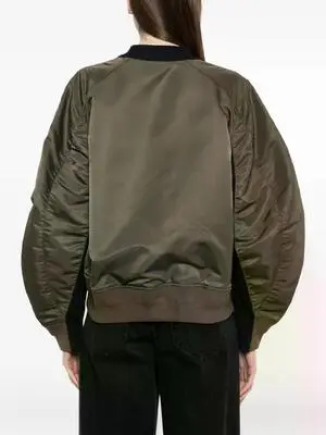Sacai Twill Cardigan With Zip Pocket Detail