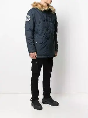 Alpha Industries Polar Padded Parka With Faux Fur Trimmed Hood