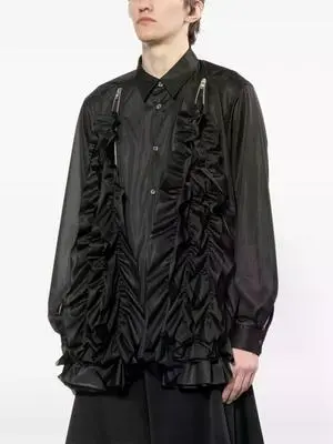 Comme Des Garçons Ruffled Shirt - Black