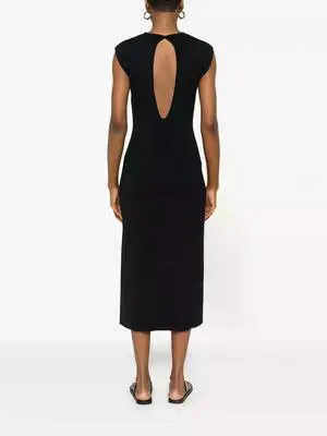 P.a.r.o.s.h Sleeveless Cut-out Detail Midi Dress