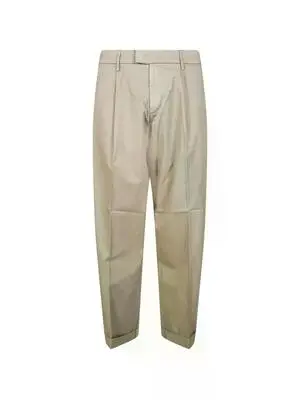 DONDUP Pleated Carrot Trousers - Neutrals