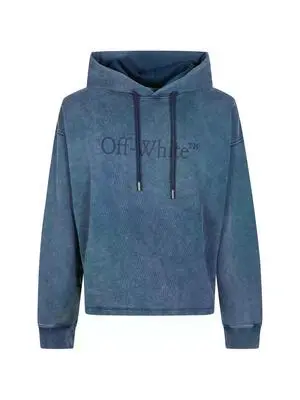 Off-White Logo Hoodie - Blue
