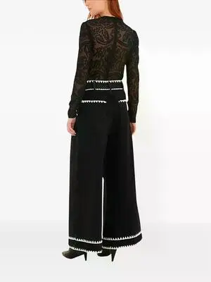Farm Rio Crochet Embroidered Jeans