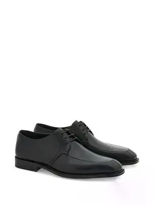 FERRAGAMO Calf Leather Derby Shoes - Black