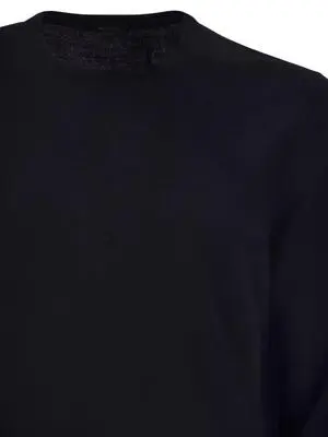 Kiton Crew Neck Wool Pullover - Blue