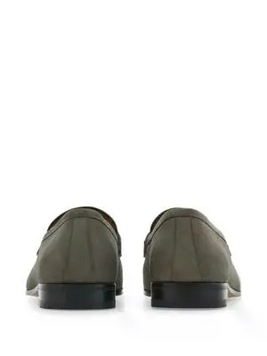 FERRAGAMO Gancini Ornament Loafers - Grey