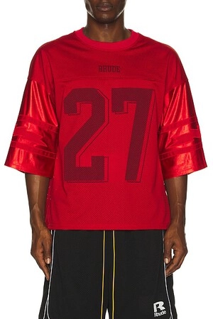Rhude Graphic Football Jersey - Red