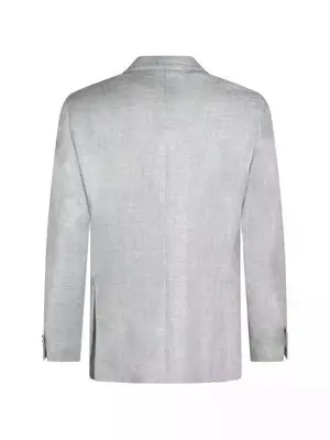 LARDINI Flower Pin Pocket Blazer - Grey