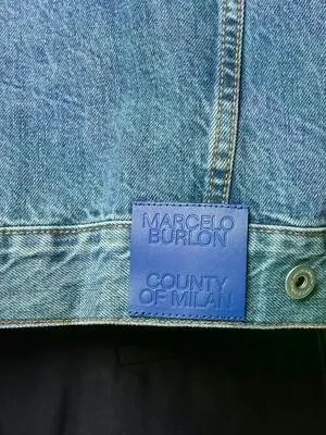 COUNTY OF MILAN Denim Jacket With Logo Patch