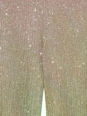 D.exterior Pleated Glitter Trousers