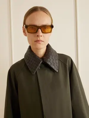 Bottega Veneta Ribbon Square-frame Sunglasses - Brown