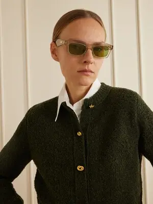 Bottega Veneta Ribbon Square-frame Sunglasses - Neutrals