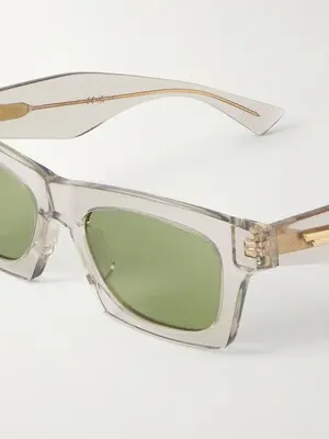 Bottega Veneta Ribbon Square-frame Sunglasses - Neutrals