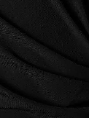 Max Mara One-shoulder Ruched Stretch-jersey Midi Dress