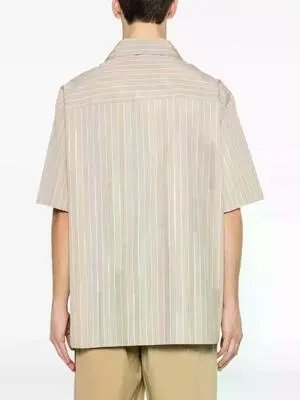 JIL SANDER Stripe-pattern Short-sleeve Shirt