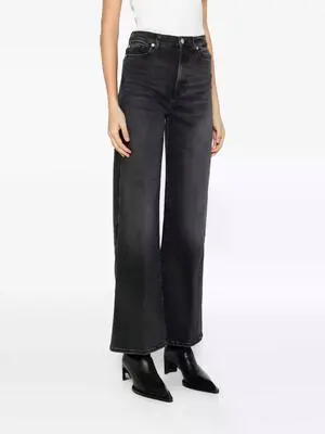 7 For All Mankind Clean Back Pocket Jeans - Black
