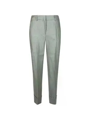 Incotex Arys Cuffed Trousers - Green
