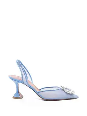 Amina Muaddi Begum Mesh Slingback Pumps