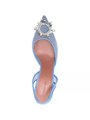 Amina Muaddi Begum Mesh Slingback Pumps