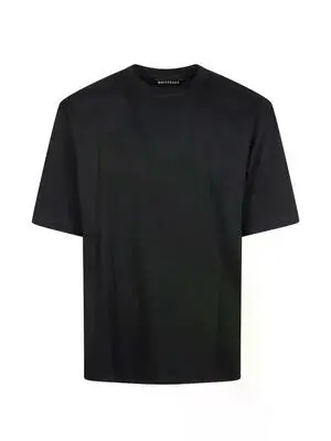 WHITE SAND Round-neck T-shirt - Black