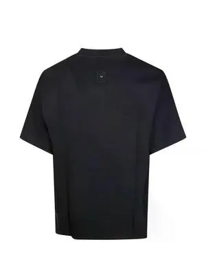 WHITE SAND Round-neck T-shirt - Black