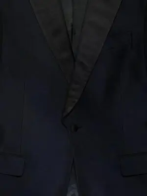 Gianfranco Ferre 1990s Shawl Collar Blazer - Blue