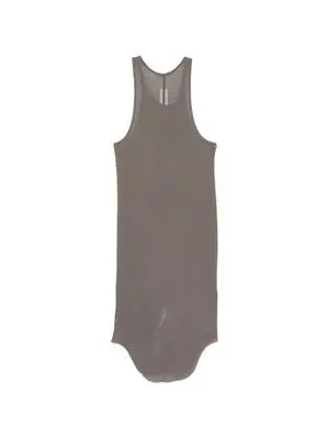 Rick Owens Ribbed Tank - Grey