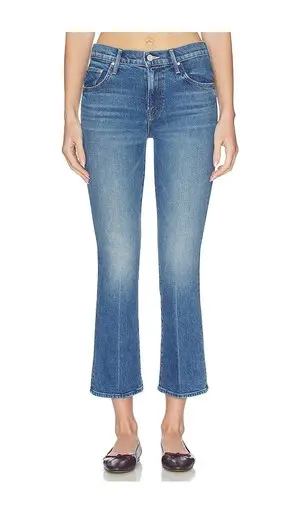 MOTHER Petite Insider Ankle Jeans - Blue