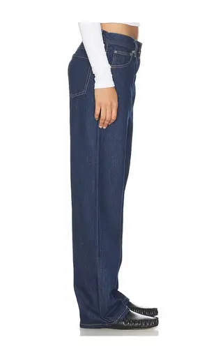 EB DENIM Mid Rise Baggy Jeans - Blue