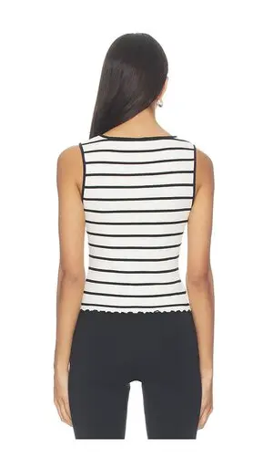 Free People Striped Waistcoat - White