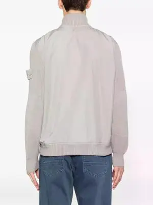 Stone Island Logo-patch Knit Jacket