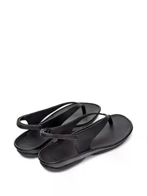 Camper Slingback Sandals With Thong Strap - Black