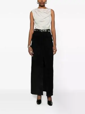 ENTIRE STUDIOS Drape Gathered Top - Grey